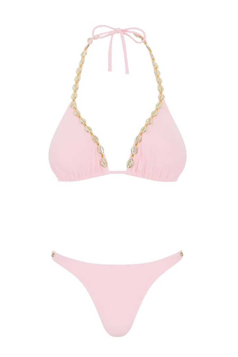 Raquel Shell Bikini Set - Baby Pink - Mermaids Swimwear